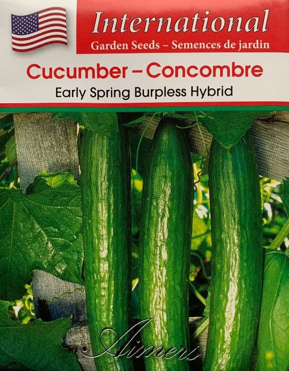 Seed- Cucumber Early Spring Burpless Hybrid – Knippel Garden Centre