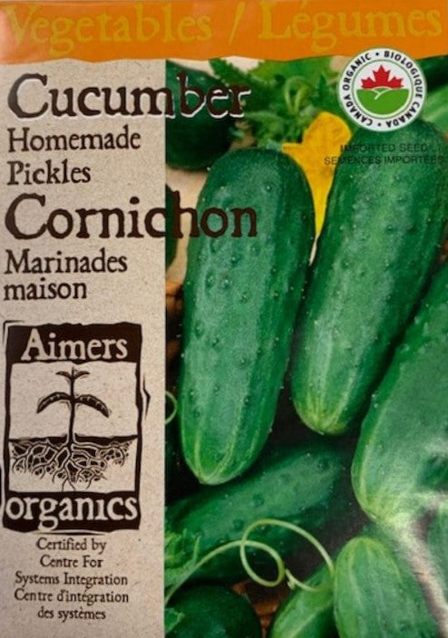 Organic Seed - Cucumber Homemade Pickles – Knippel Garden Centre