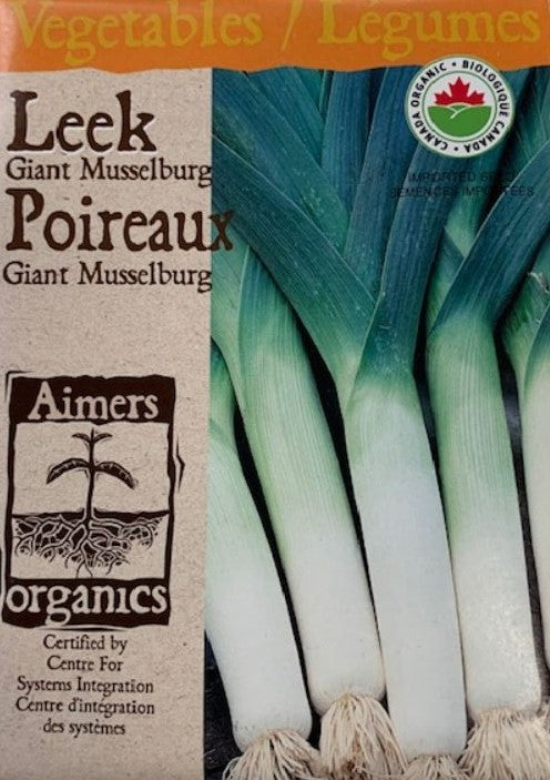Organic Seed- Leek Giant Musselburg – Knippel Garden Centre